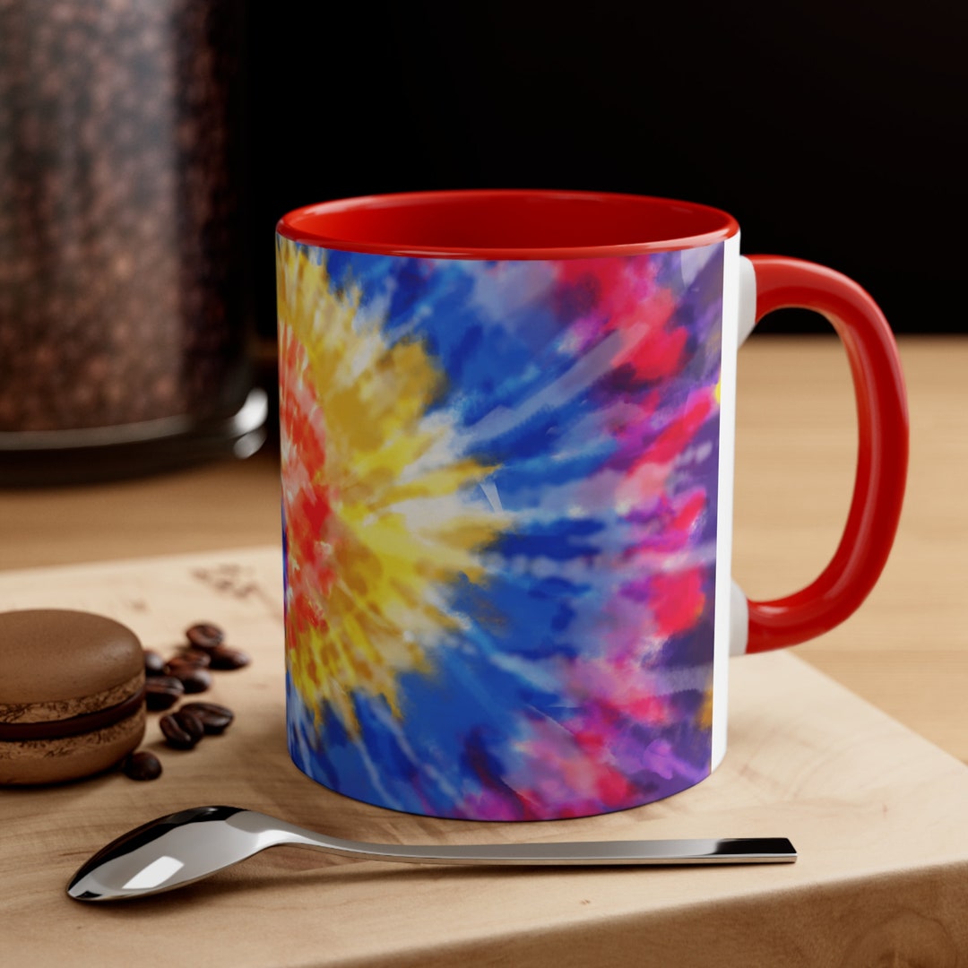 Tie Dye Mug, Tie Dye Coffee Mug, Tie Dye Coffee Cup, Hippie Mug, Hippie ...