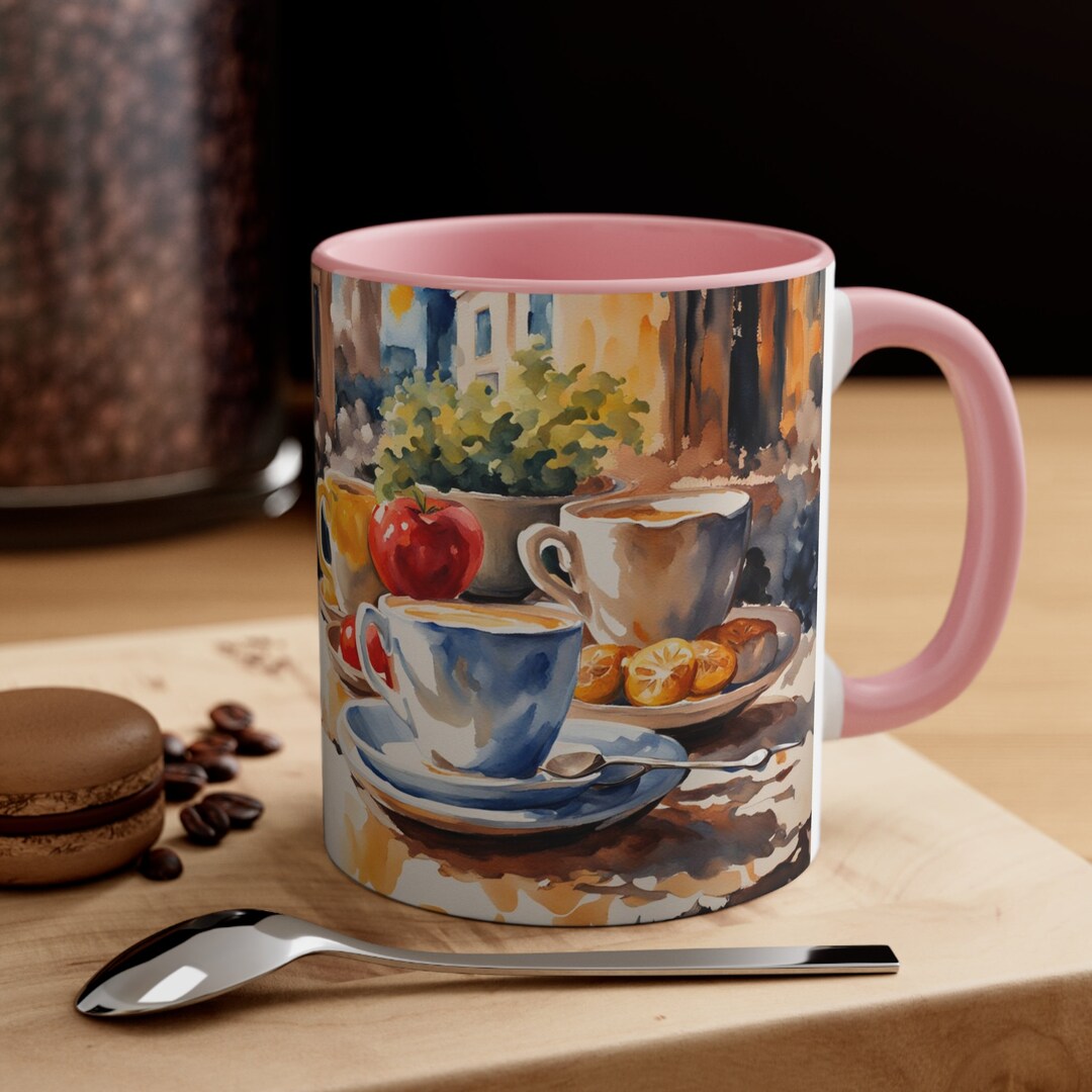 Cafe Au Lait Mug, Cafe Au Lait Coffee Mug, Barista Mug, French Coffee ...