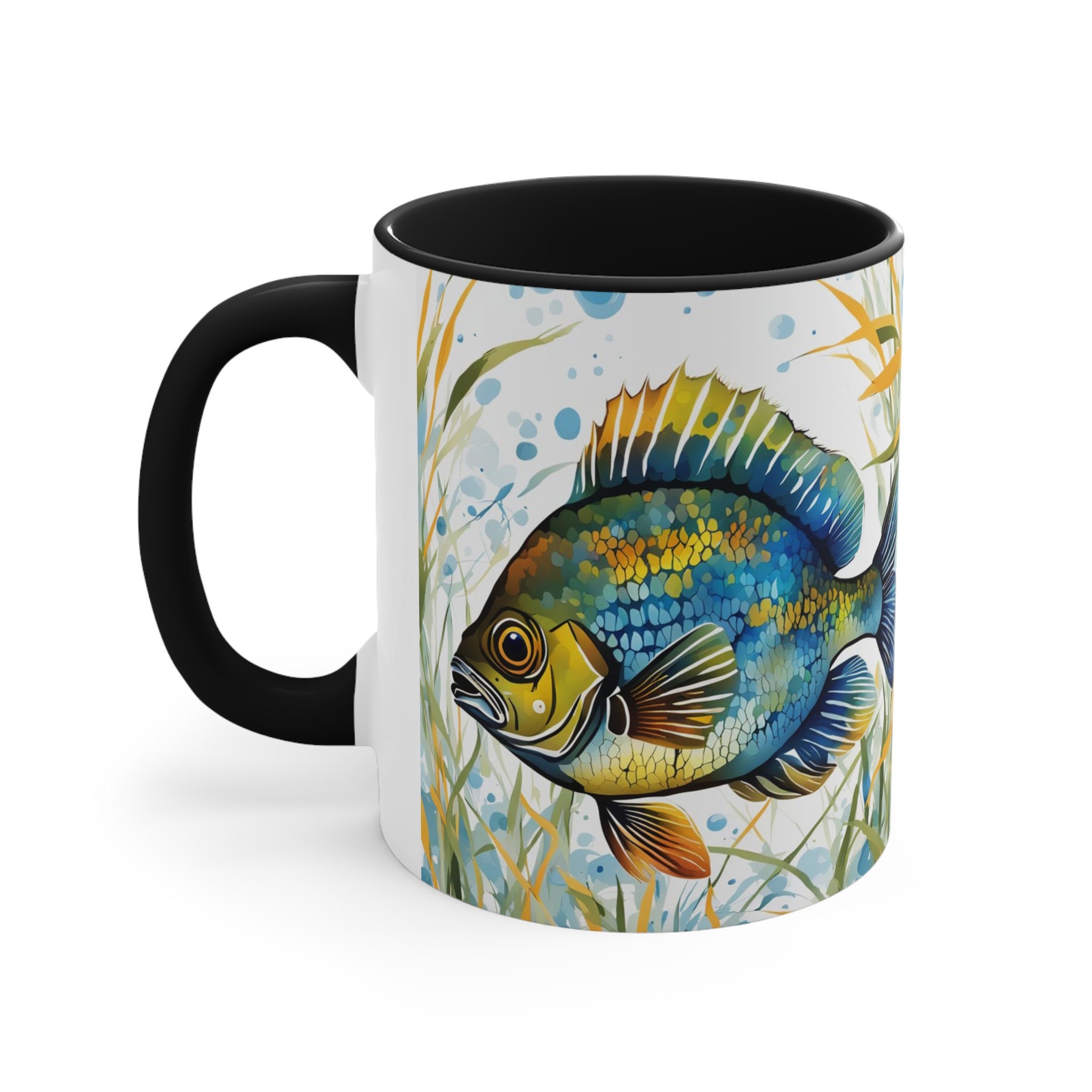 Watercolor Bluegill Fish Coffee Mug, Bluegill Mug, Fisherman Gifts for ...