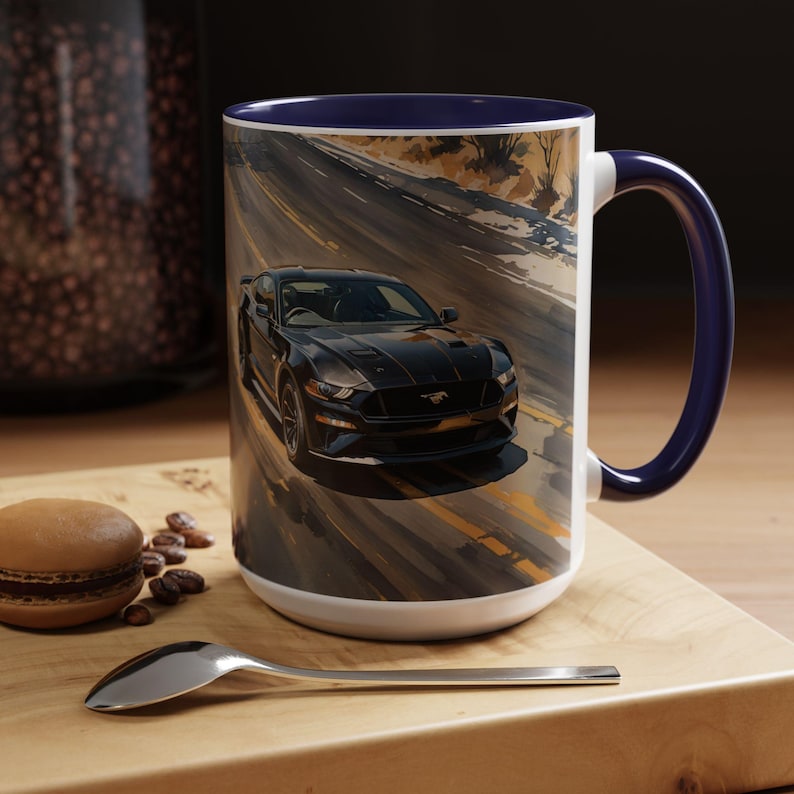 Black Ford Mustang GT Mug - Iconic Mustang Mug, Mustang Gift, Mustang ...
