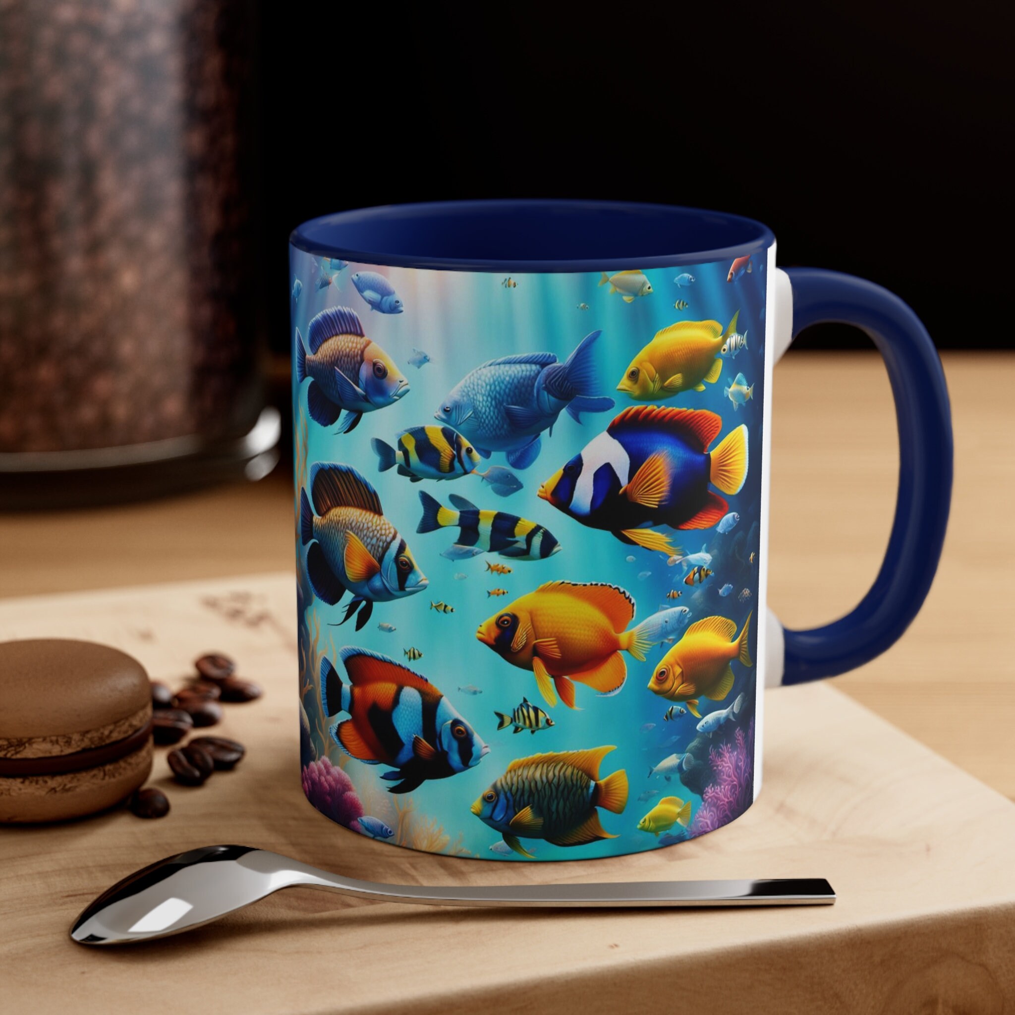 Tropical Fish Mug, Aquarium Mug, Fish Mug, Tropical Fish Coffee Mug ...