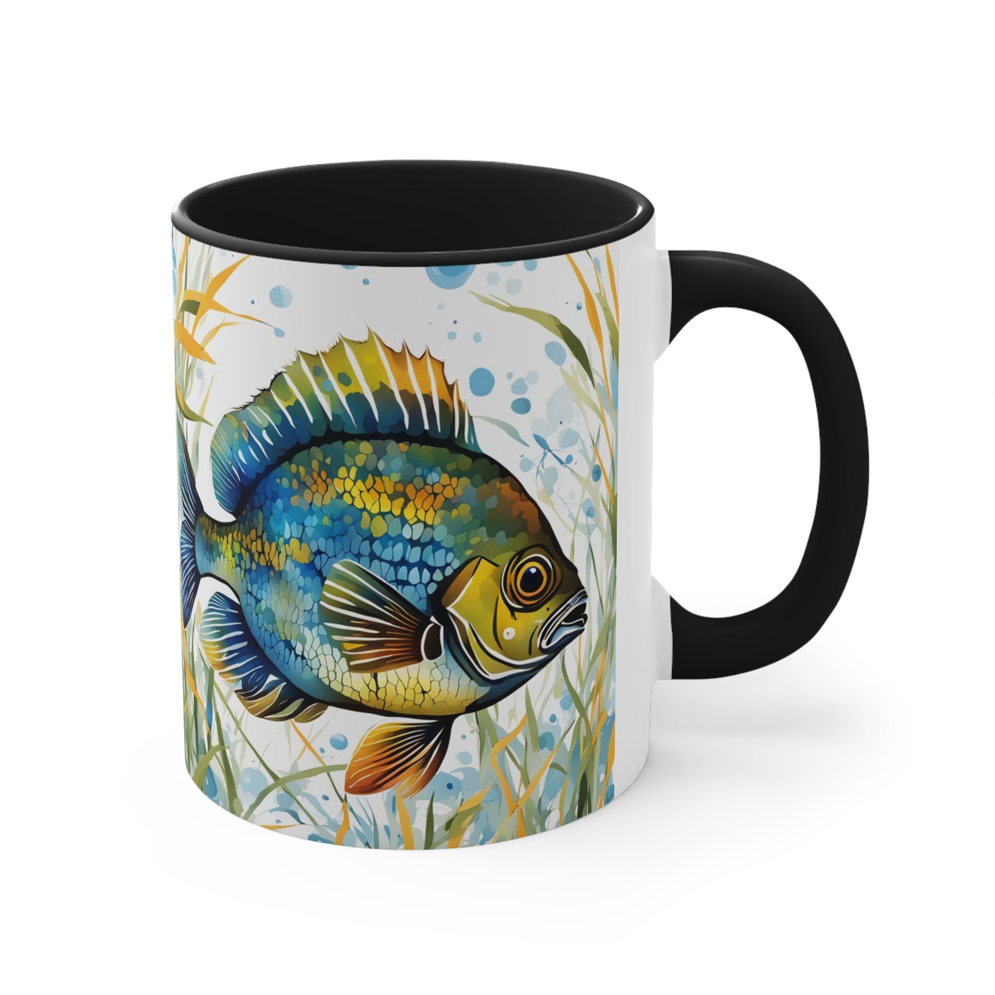 Watercolor Bluegill Fish Coffee Mug, Bluegill Mug, Fisherman Gifts for ...