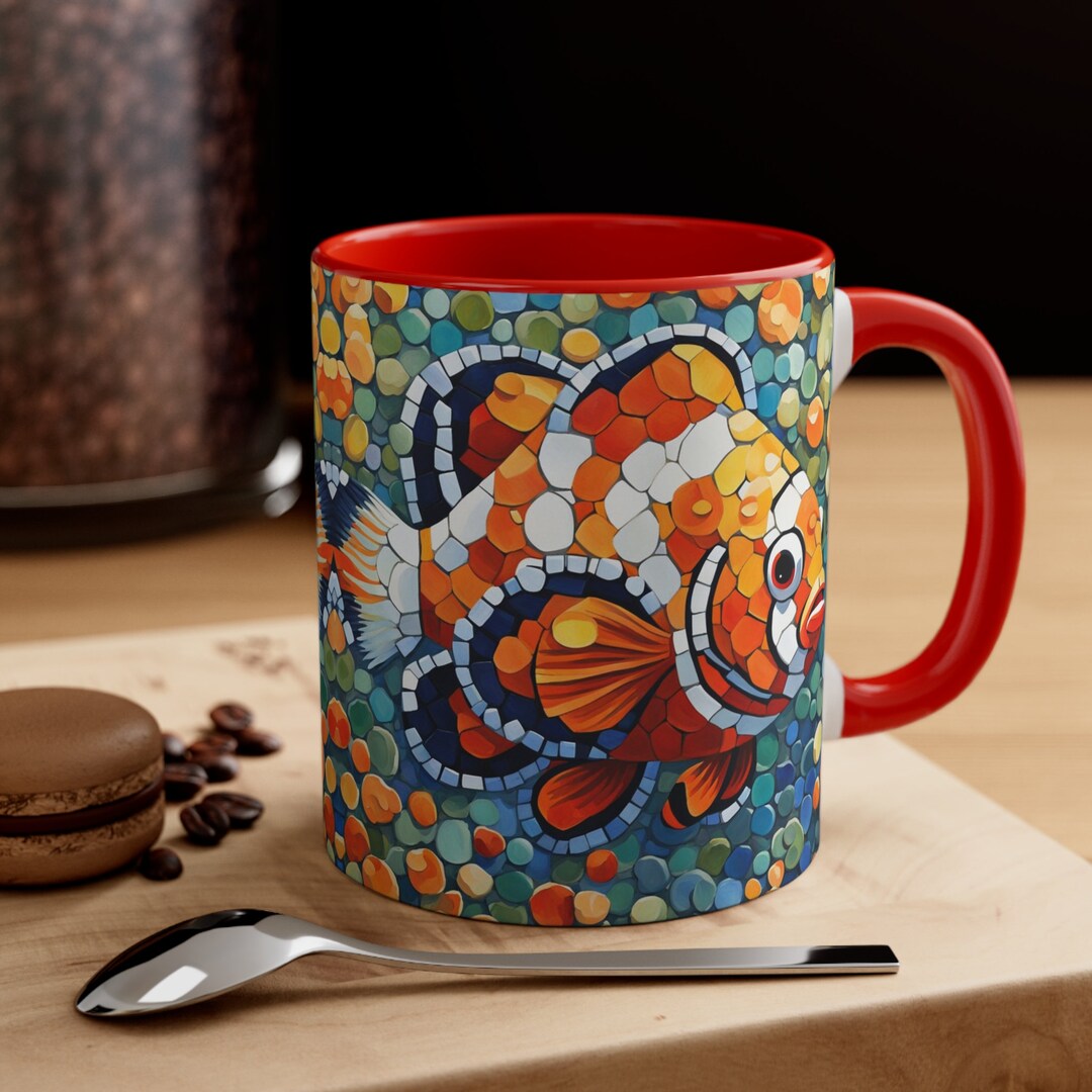 Clown Fish Mug, Clown Fish Coffee Mug, Clown Fish Gift, Clown Fish ...