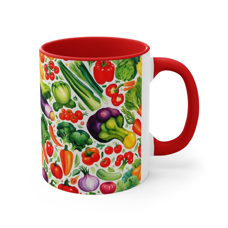 Vegetarian Coffee Mug, Vegetarian Mug, Vegetable Mugs, Veggie Mug ...