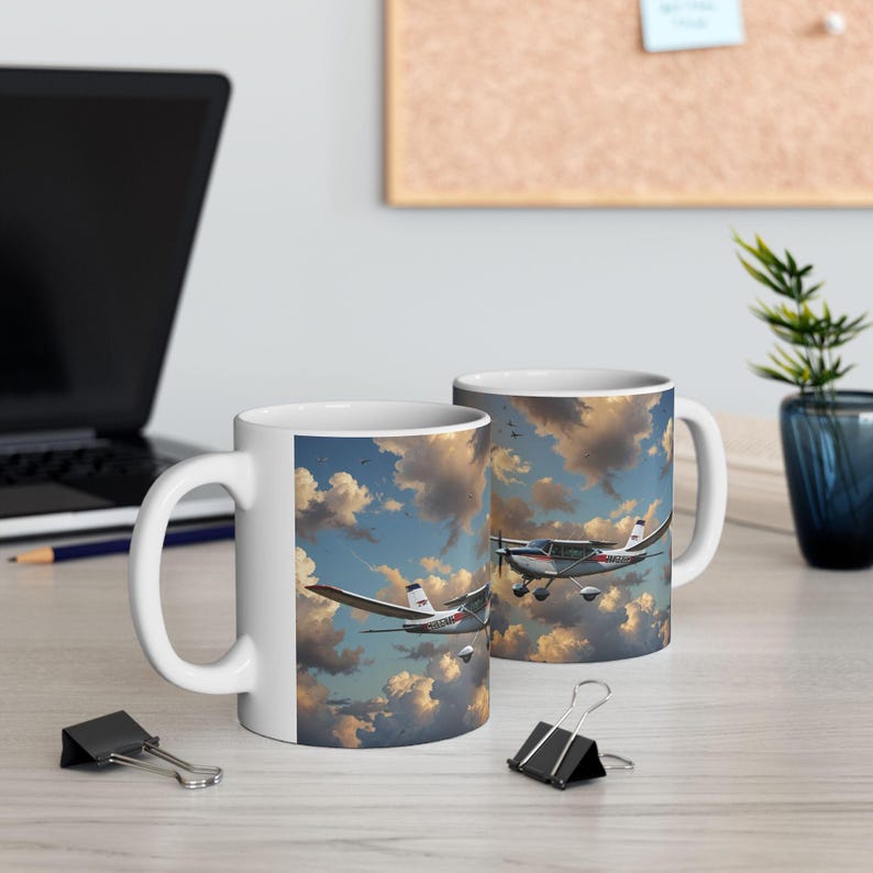 Cessna 172 Coffee Mug, Cessna 172 Plane Coffee Mug, Cessna Mug, Plane ...