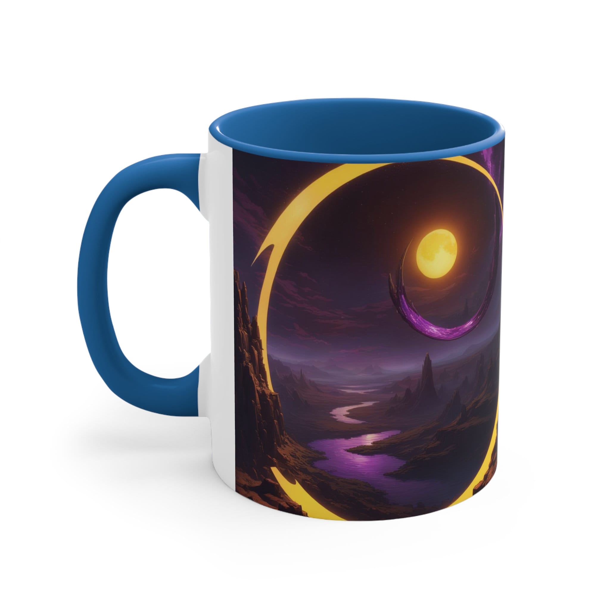 Dark Night Sky Coffee Mug, Moon Mug, Night Sky Coffee Mug, Eclipse ...