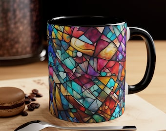 Coffee Mug Stained Glass Pattern - Etsy