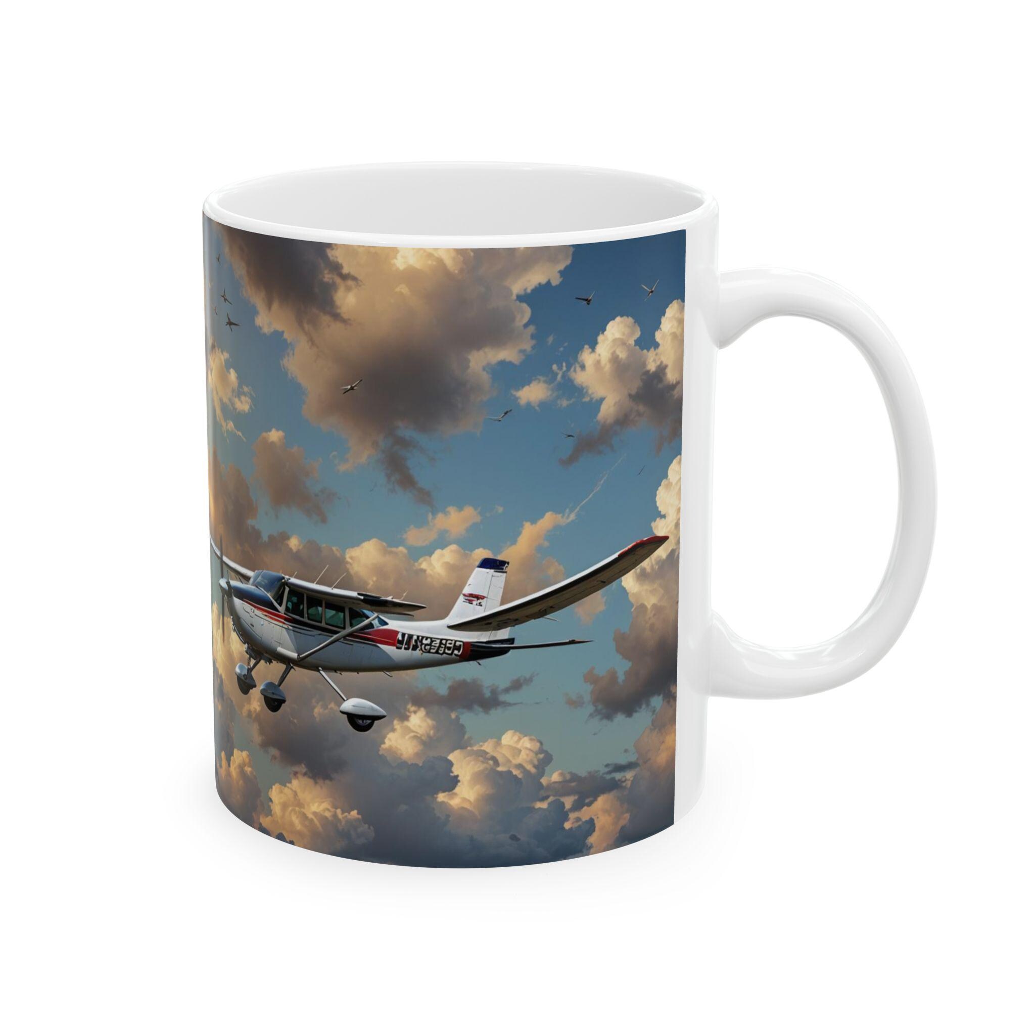 Cessna 172 Coffee Mug, Cessna 172 Plane Coffee Mug, Cessna Mug, Plane ...