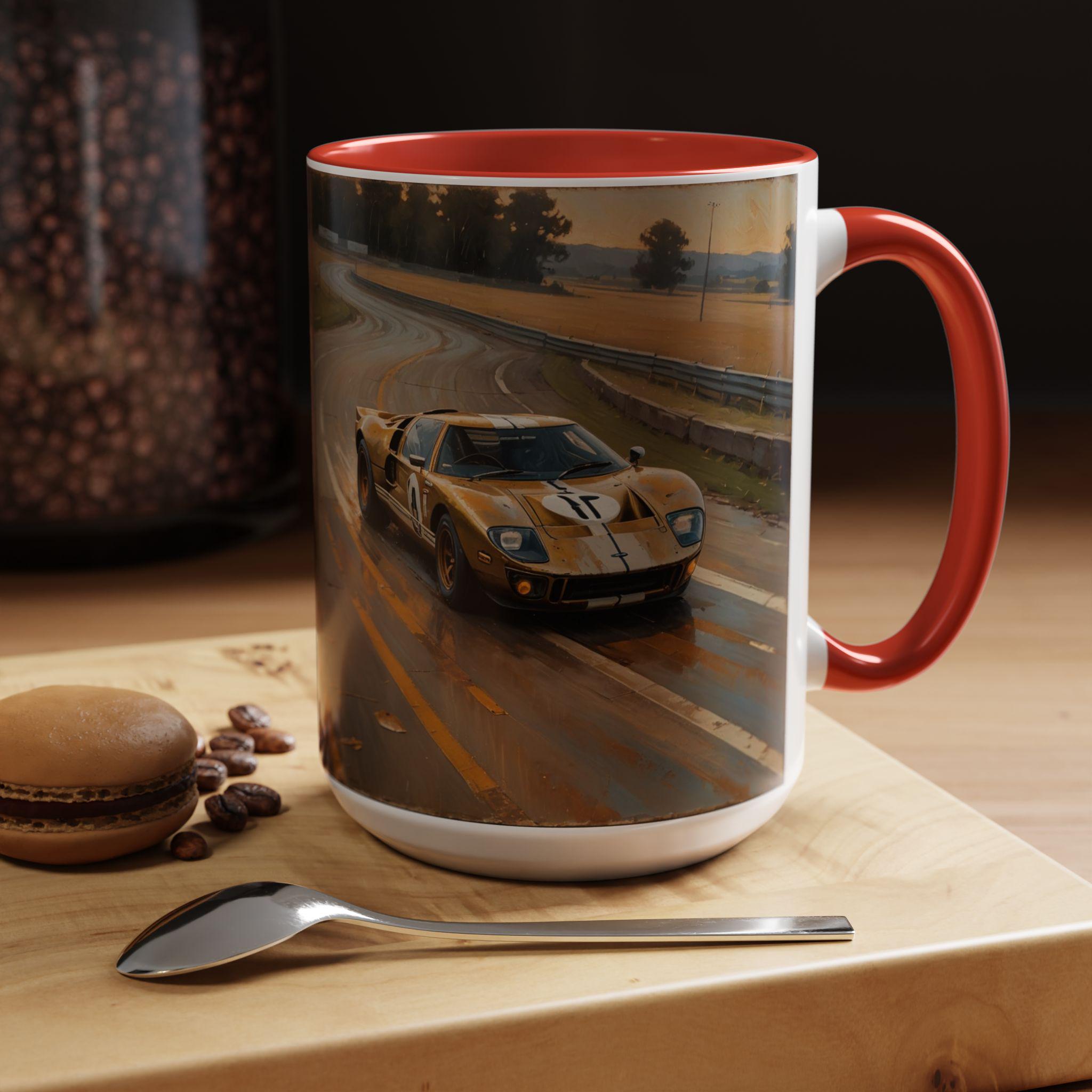 Ford GT40 Mug Sleek Sports Car Coffee Mug, Ford GT40 Coffee Mug, Car ...