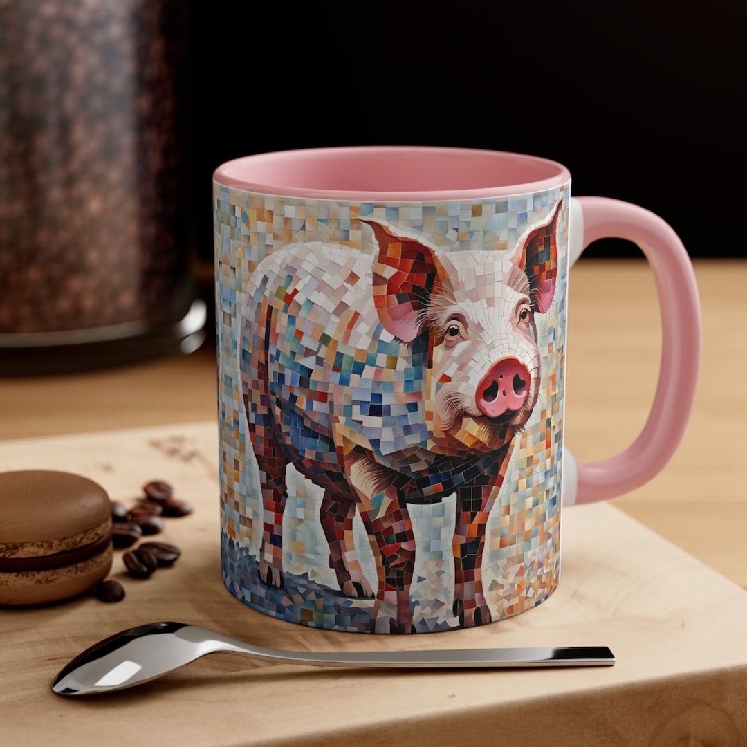 Piggy Mug, Farm Animal Mug, Pig Mug, Pig Coffee Mug, Farm Animal Coffee ...