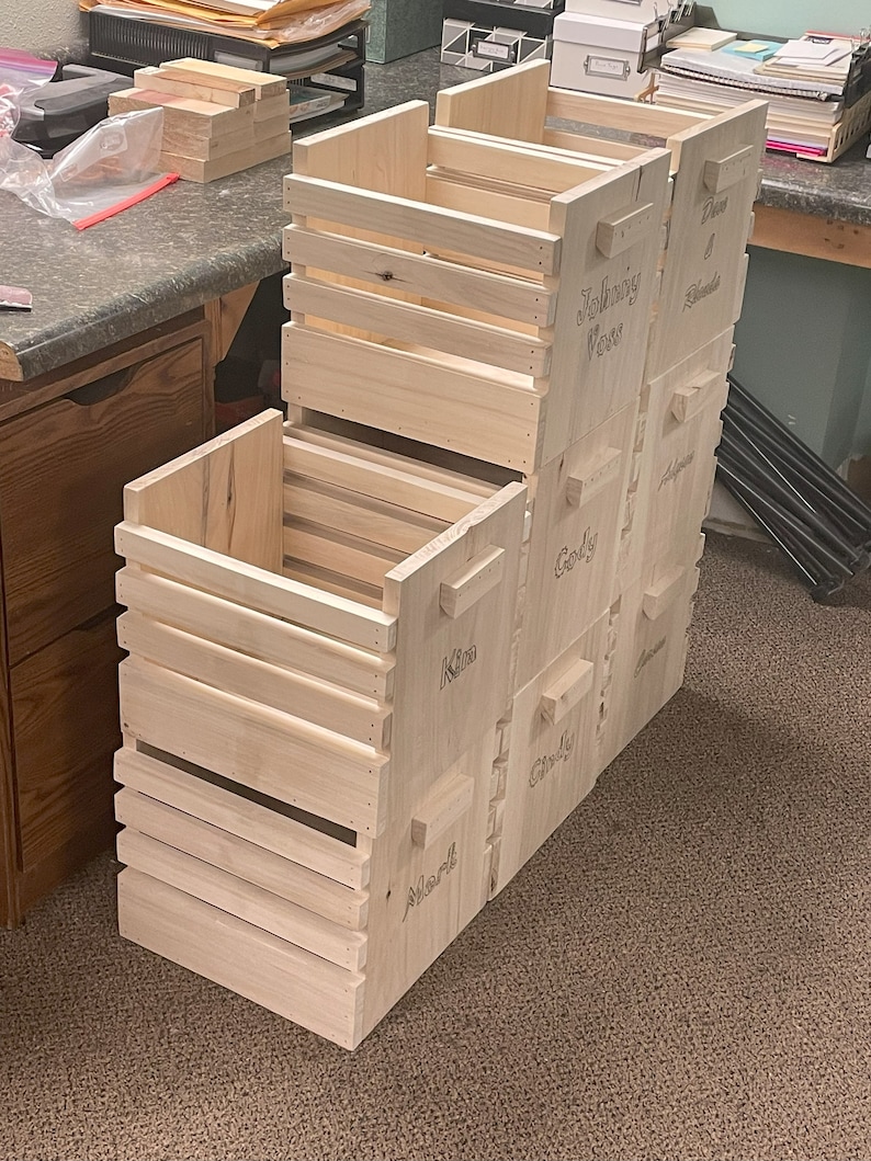 Customized Wooden Crate - Etsy