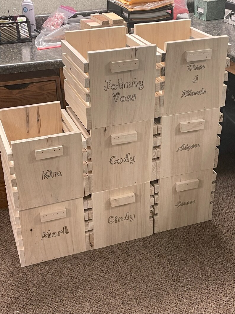 Customized Wooden Crate - Etsy