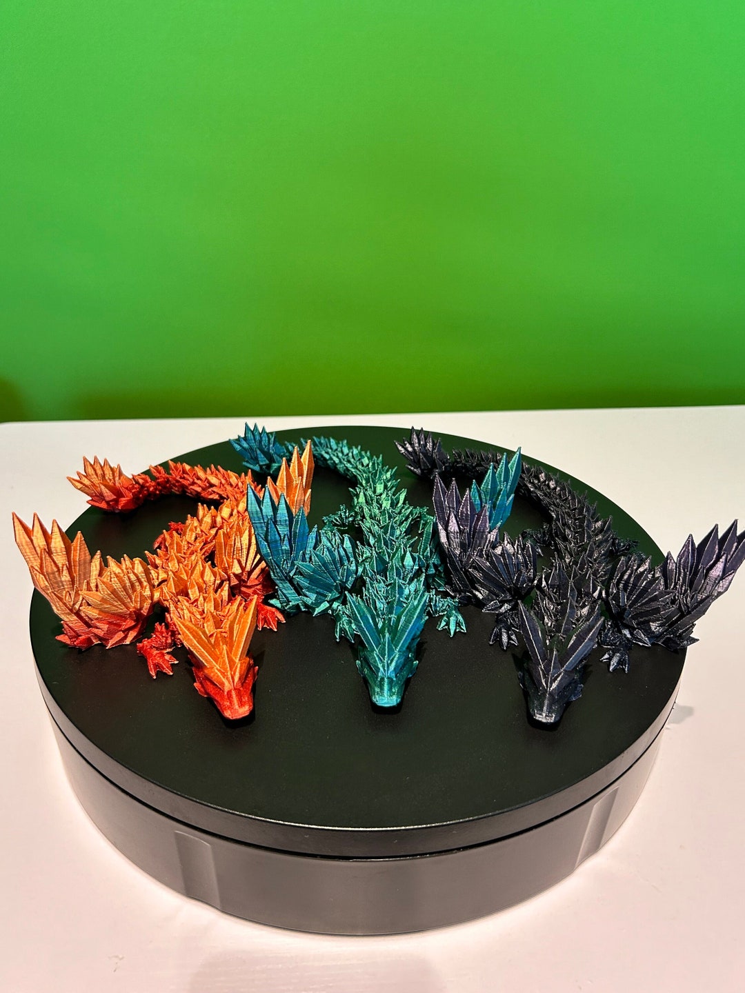 Winged Crystal Articulated Dragon - Etsy