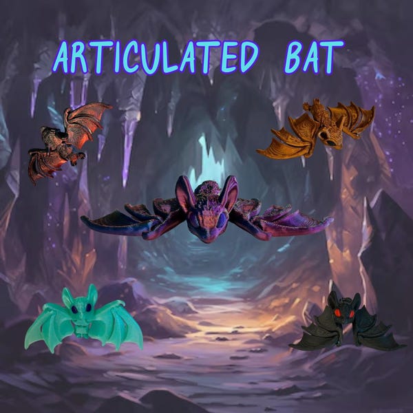 Bat Fidget Figurines - Etsy