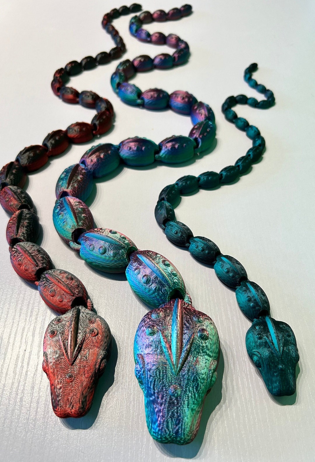 Articulated Fidget Snake - Etsy