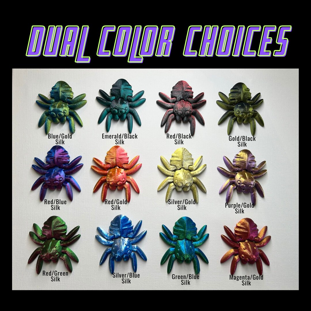 Articulated Fidget Spiders 2 Pack - Etsy