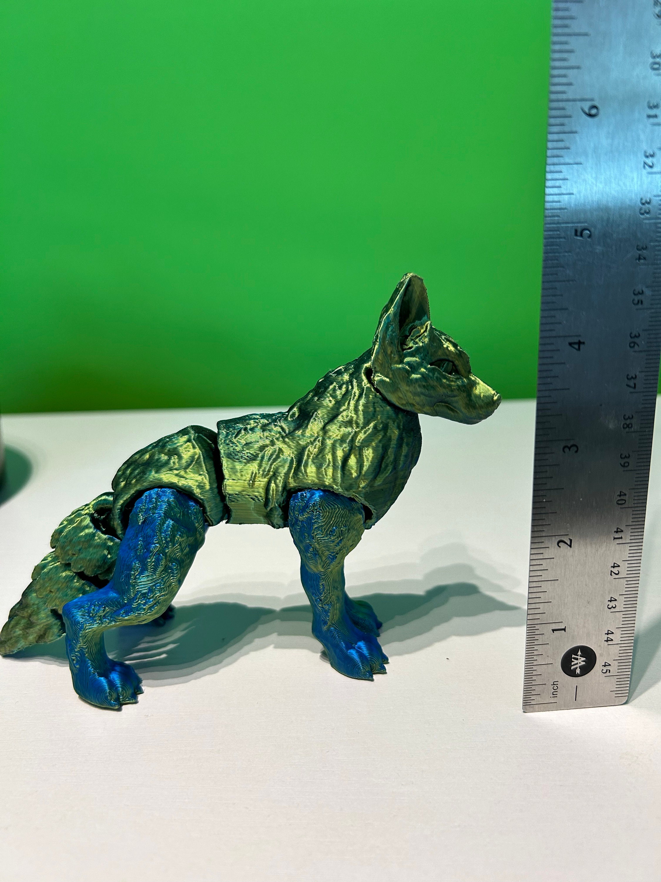 Articulated Wolf Figurine - Etsy