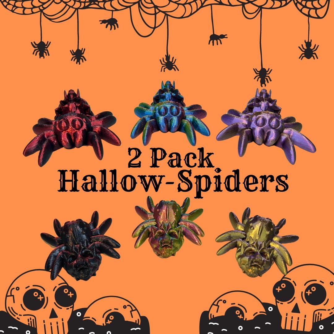 Articulated Hallow Spider Fidget - 2 Pack - Etsy