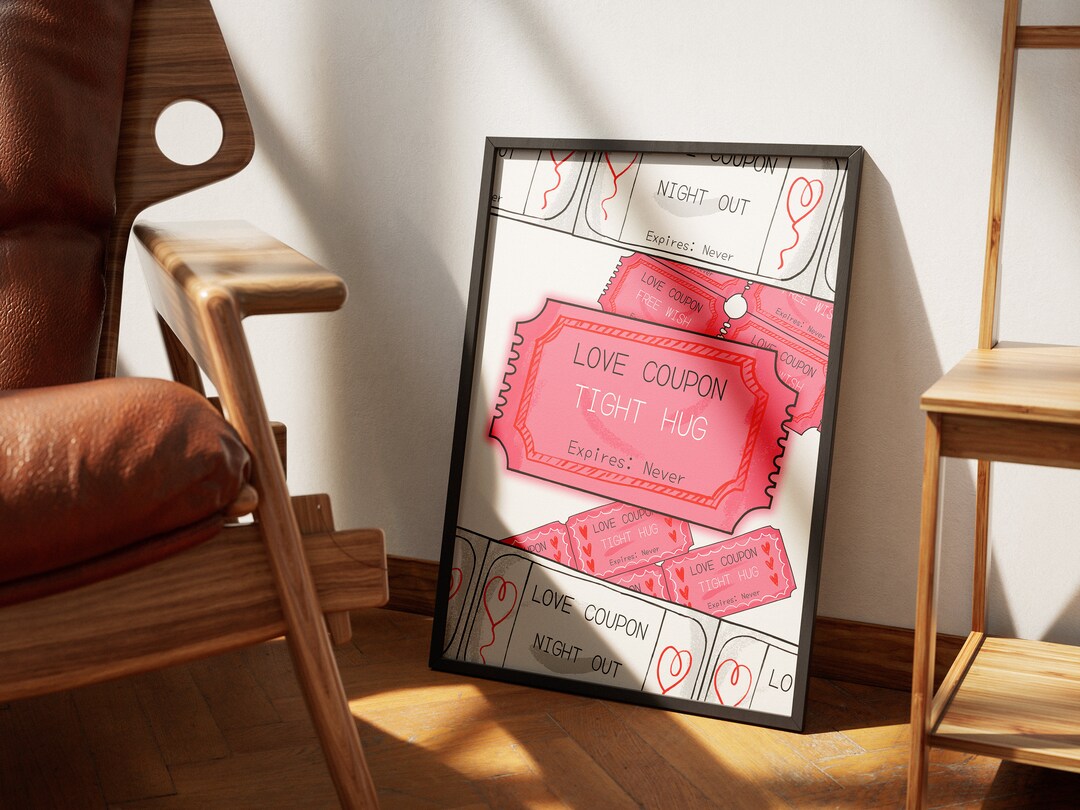Retro Ticket Wall Art Printable Trendy Pink Ticket Art Print Bar Cart ...