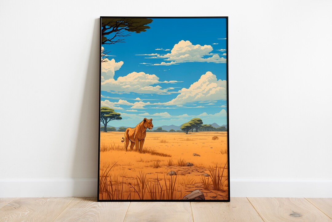 Pixel Art Savanna Poster Savanna Poster Pixel Art Poster Pixel Art ...