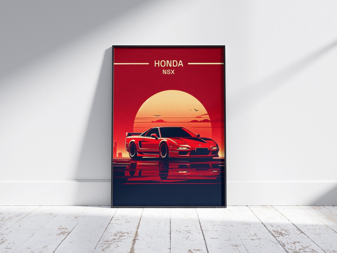 Honda NSX Digital Download Poster Printable Car Poster Art Print Poster ...