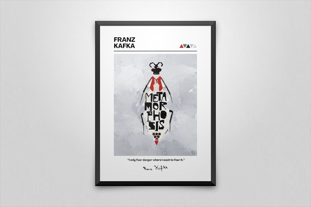 The Metamorphosis Poster Franz Kafka Minimalist Book Poster Custom Book ...