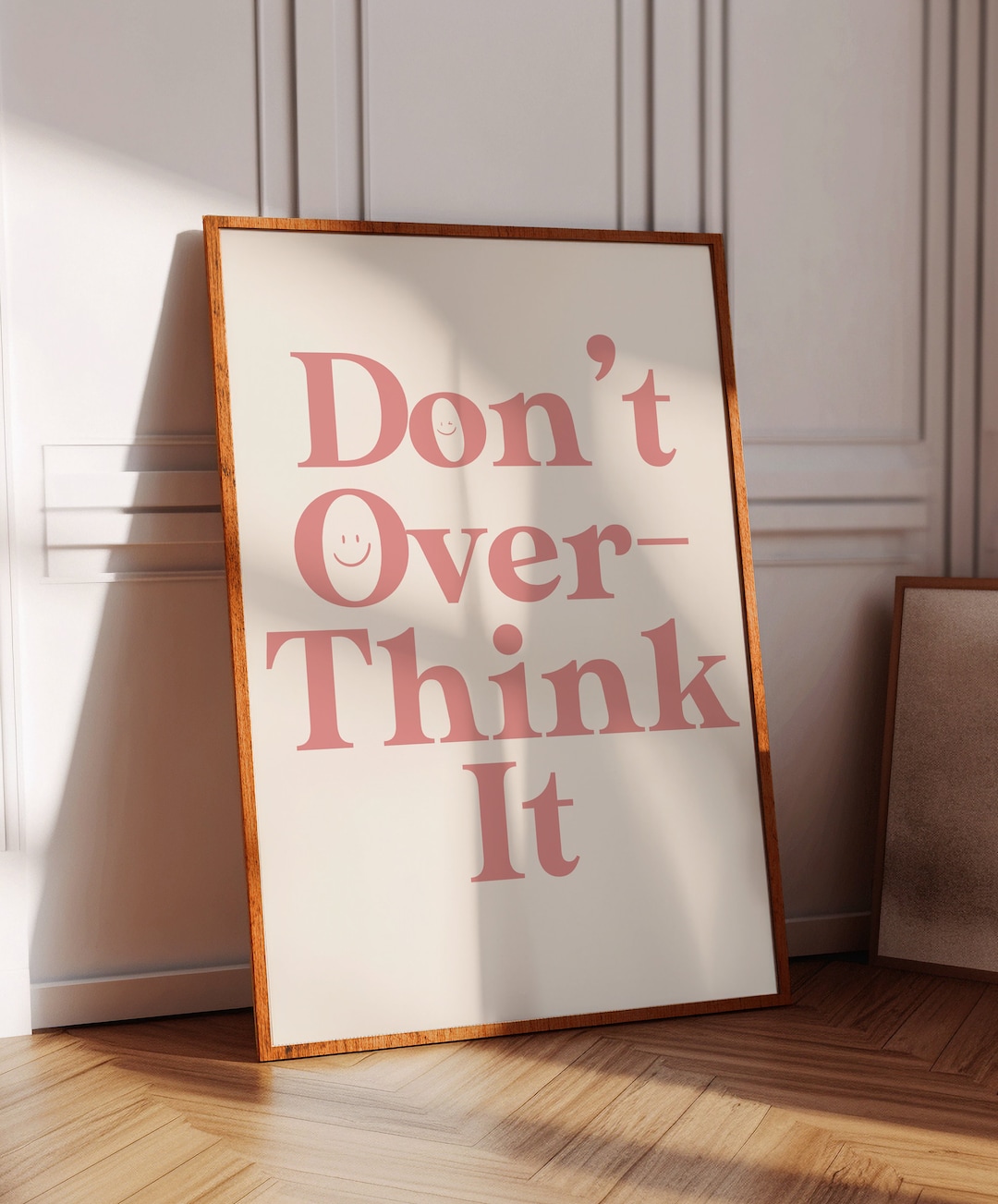 Don't Over Think It-overthinker Typography-print, Mental Health Wall ...