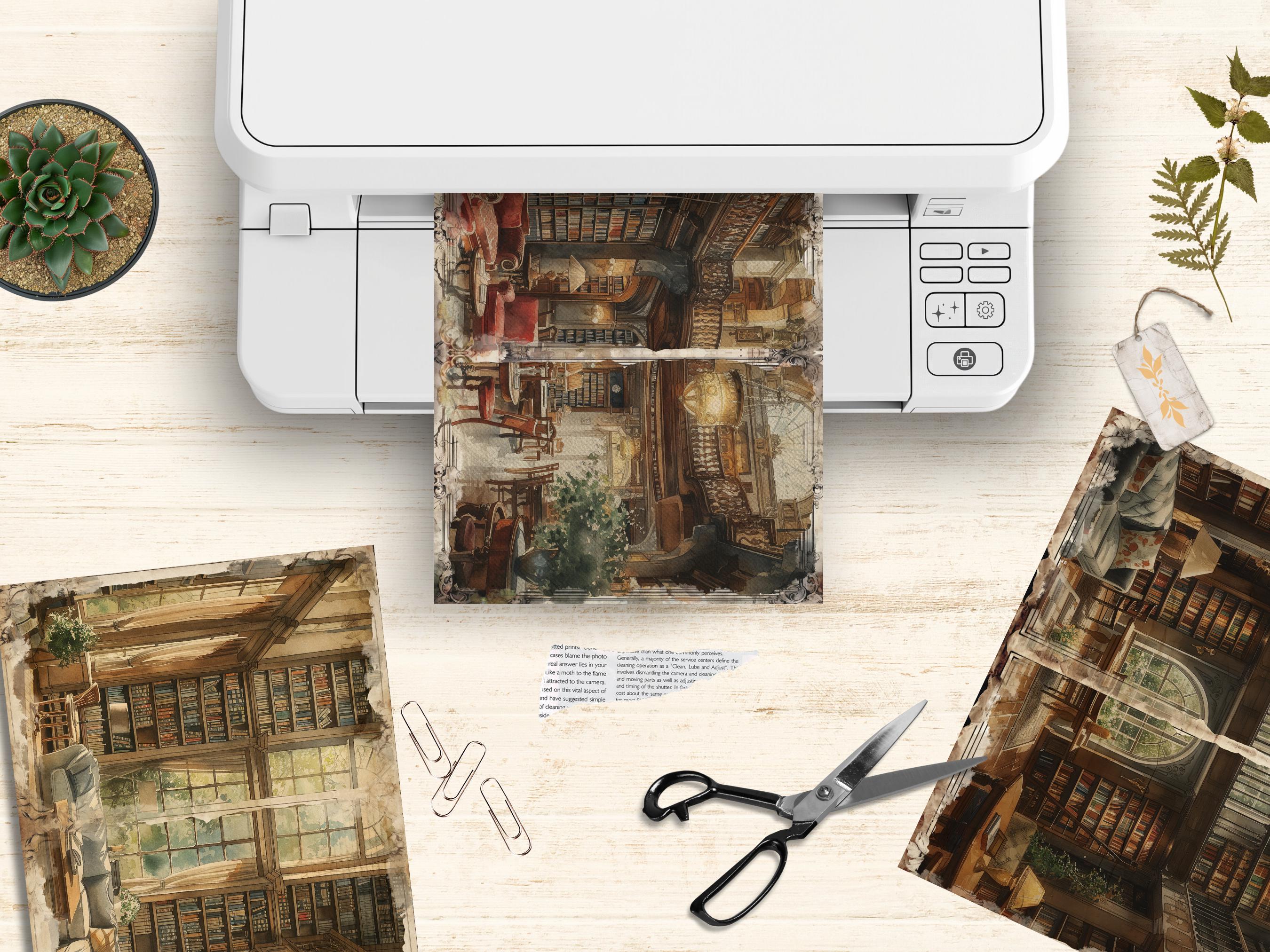 Dream Library Journaling Pages| Junk Journal Bifold Pages | Ephemera ...