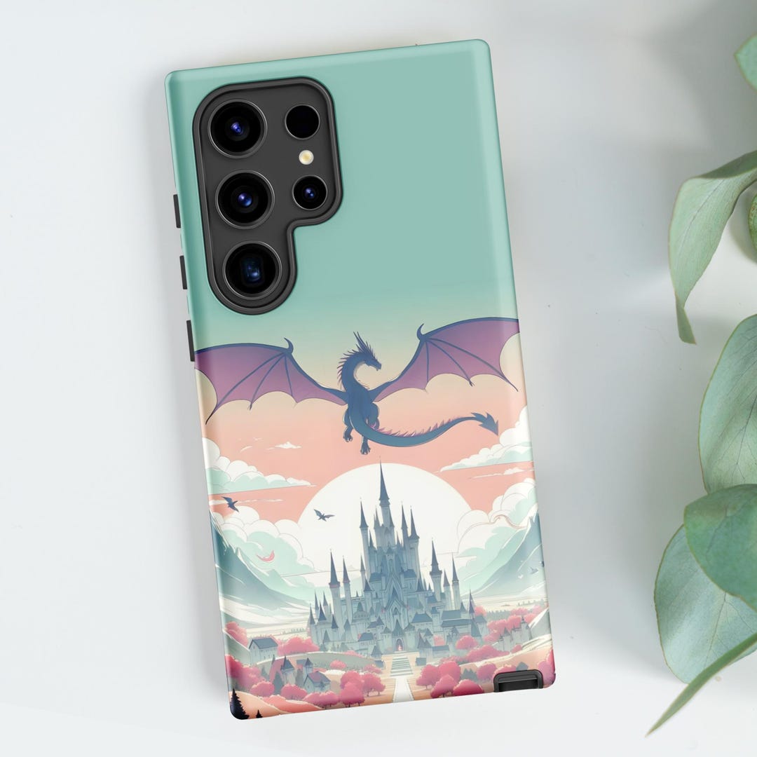Dragon Phone Case, Dragon Over Castle, Samsung Case, Google Pixel Case ...