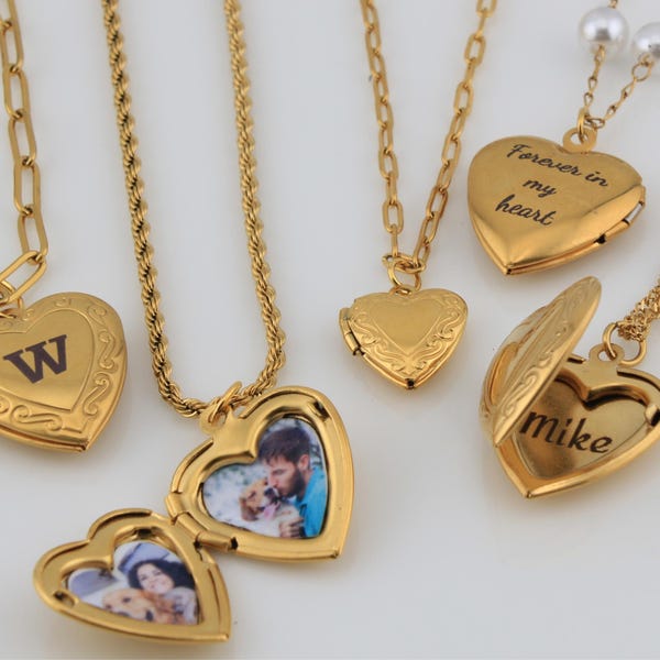 Heart Photo Locket - Etsy