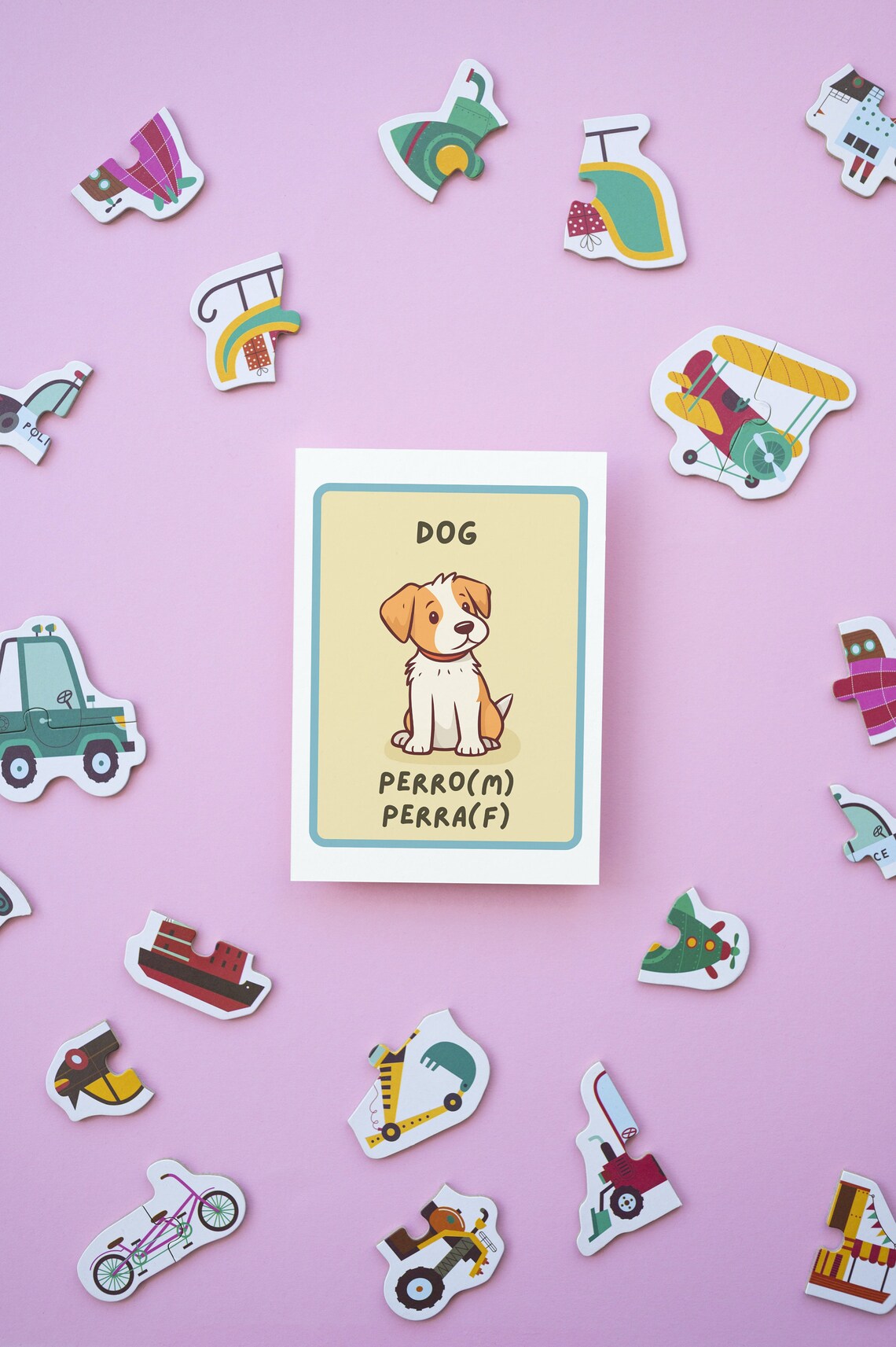 49 BILINGUAL ANIMAL Flash Cards - English & Spanish Alphabet Learning ...