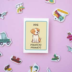 49 BILINGUAL ANIMAL Flash Cards - English & Spanish Alphabet Learning ...