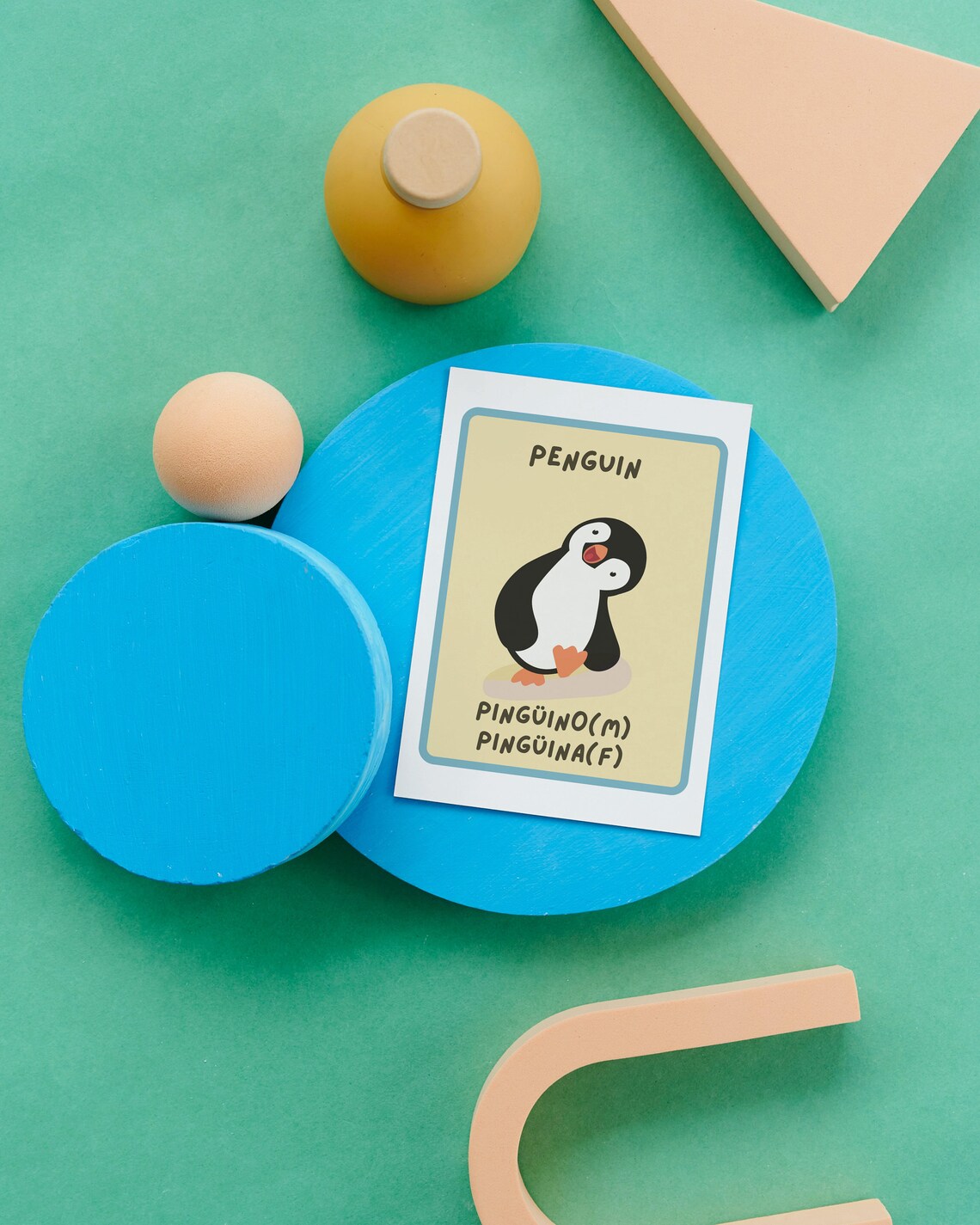 49 BILINGUAL ANIMAL Flash Cards - English & Spanish Alphabet Learning ...