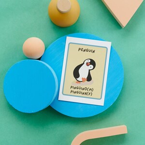 49 BILINGUAL ANIMAL Flash Cards - English & Spanish Alphabet Learning ...