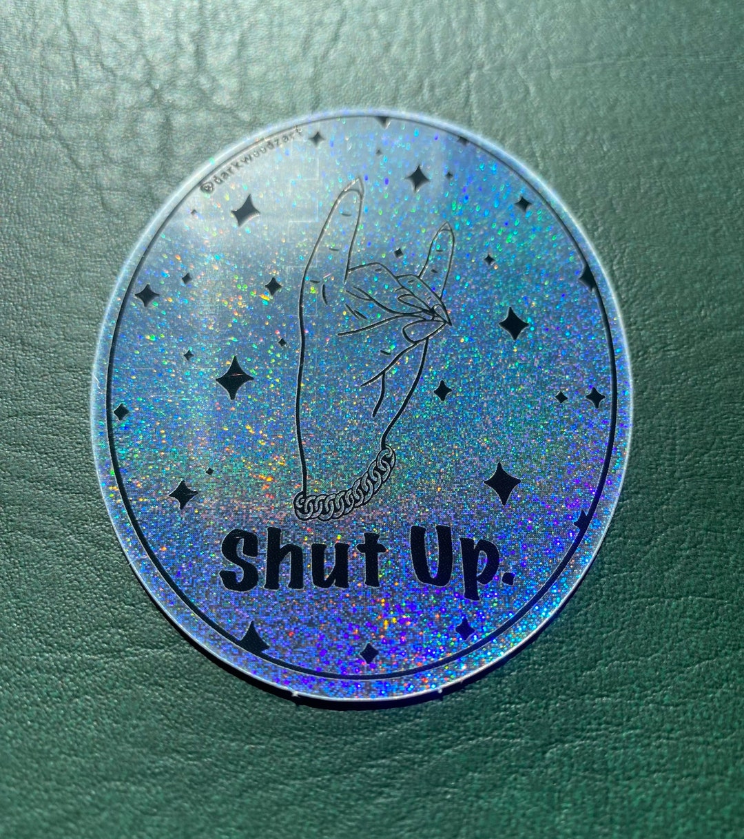 Quiet Coyote Holographic Sticker Waterproof Tumbler Laptop Goth Girl ...