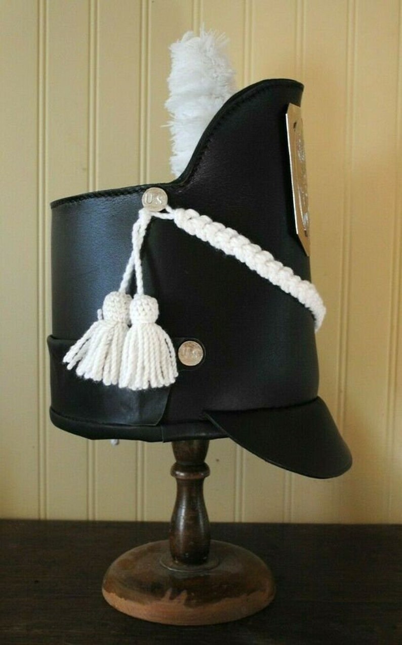 OUT OF STOCK - War of 1812 U.S. Tombstone Pattern Shako All Leather W ...