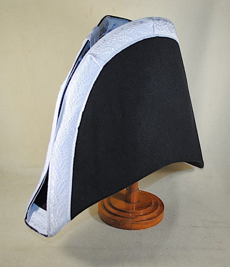 Napoleonic 17th 18th Century French Prussian Officer Bicorn Hat Size: 7 ...