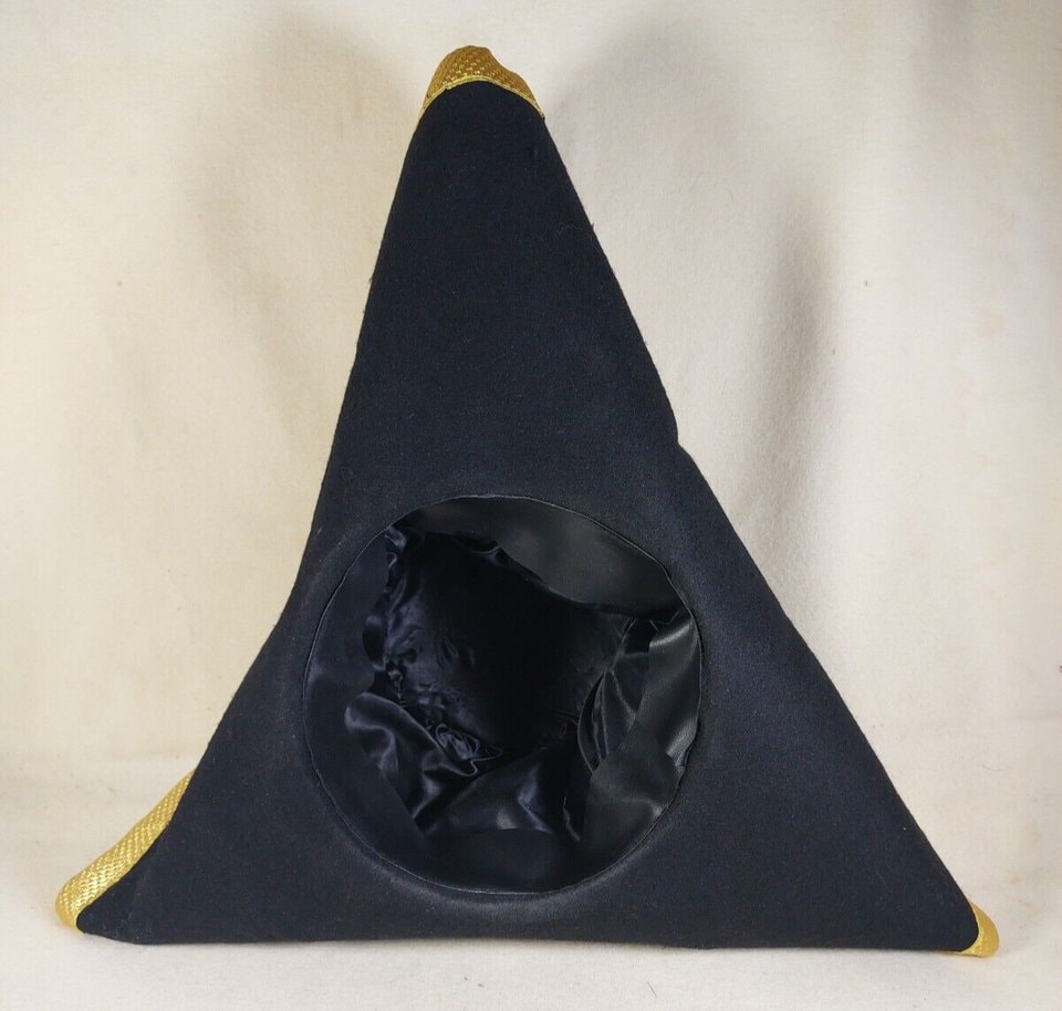 Napoleonic British French Prussian Officer Tricorn Hat - Museum Quality ...