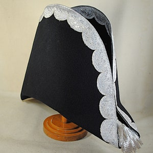Napoleonic 17th & 18th Century French Prussian Officer Bicorn Hat ...