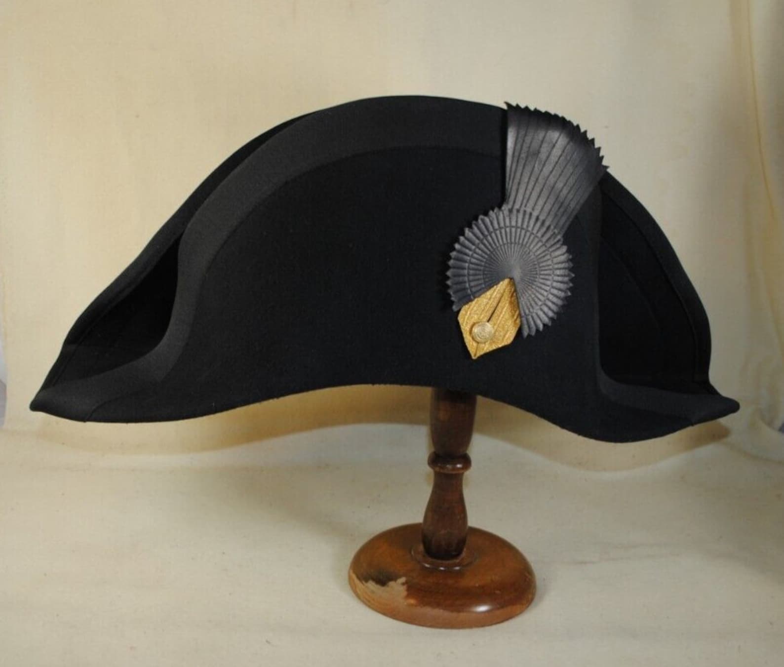 Napoleonic British French Prussian Officer Bicorn Hat - Museum Quality ...