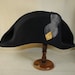 Napoleonic British French Prussian Officer Bicorn Hat - Museum Quality ...