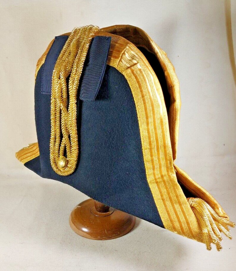 Napoleonic French Prussian Infantry Military Bicorn Hat - Museum ...
