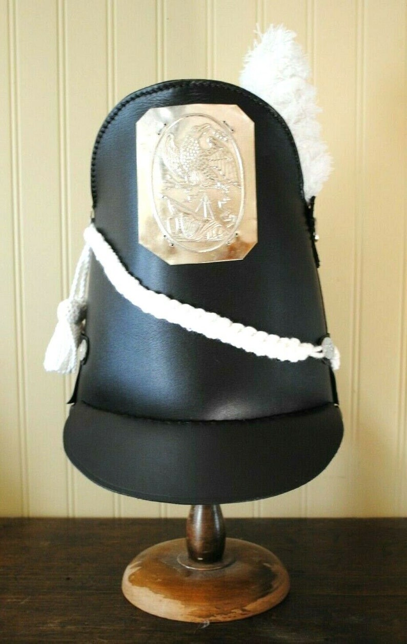 War of 1812 U.S. Tombstone Pattern Shako All Leather W/plumb - Museum ...