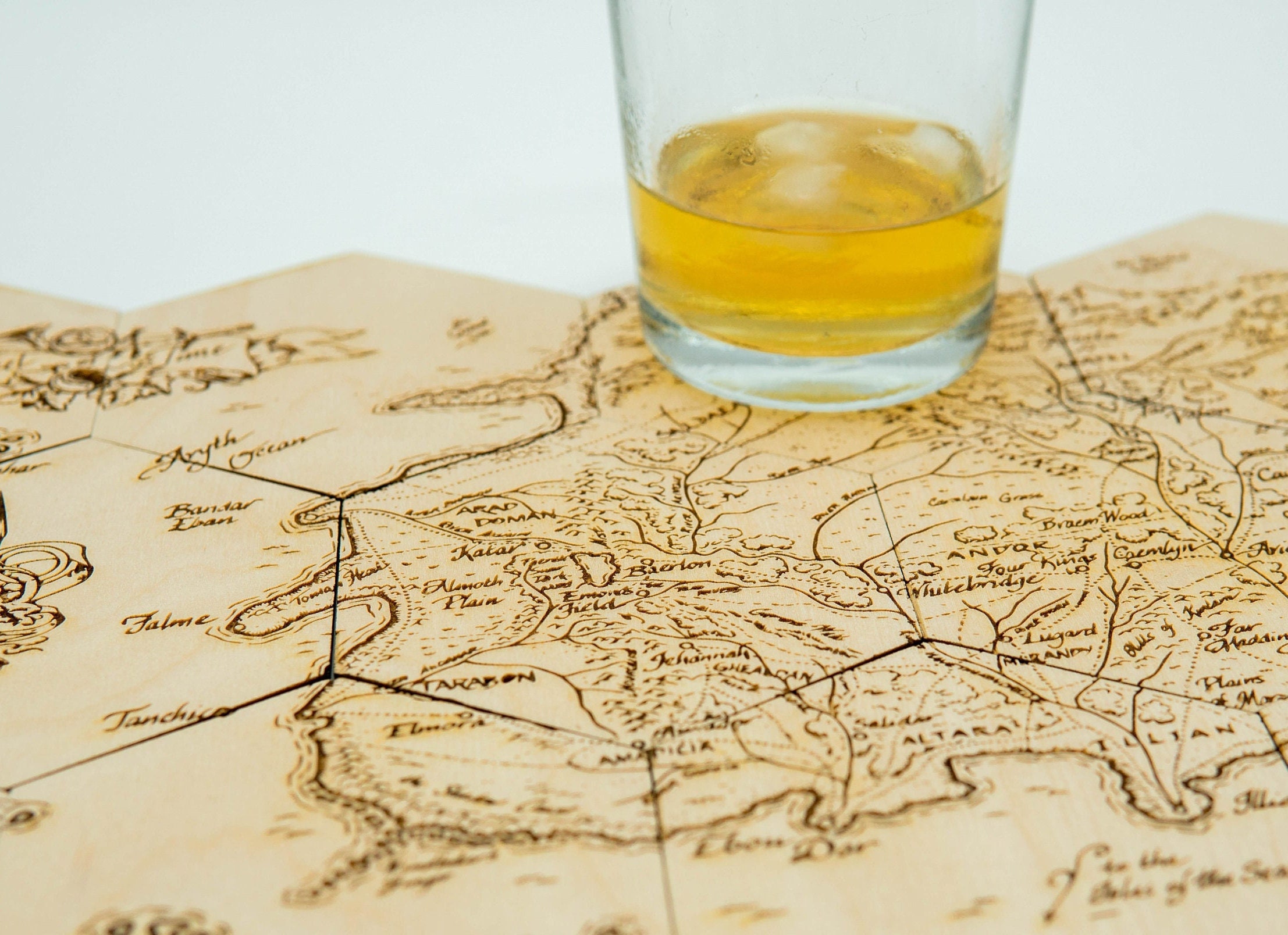 Wheel of Time Map Coasters Set of 12, Puzzle Wheel of Time, Drink ...