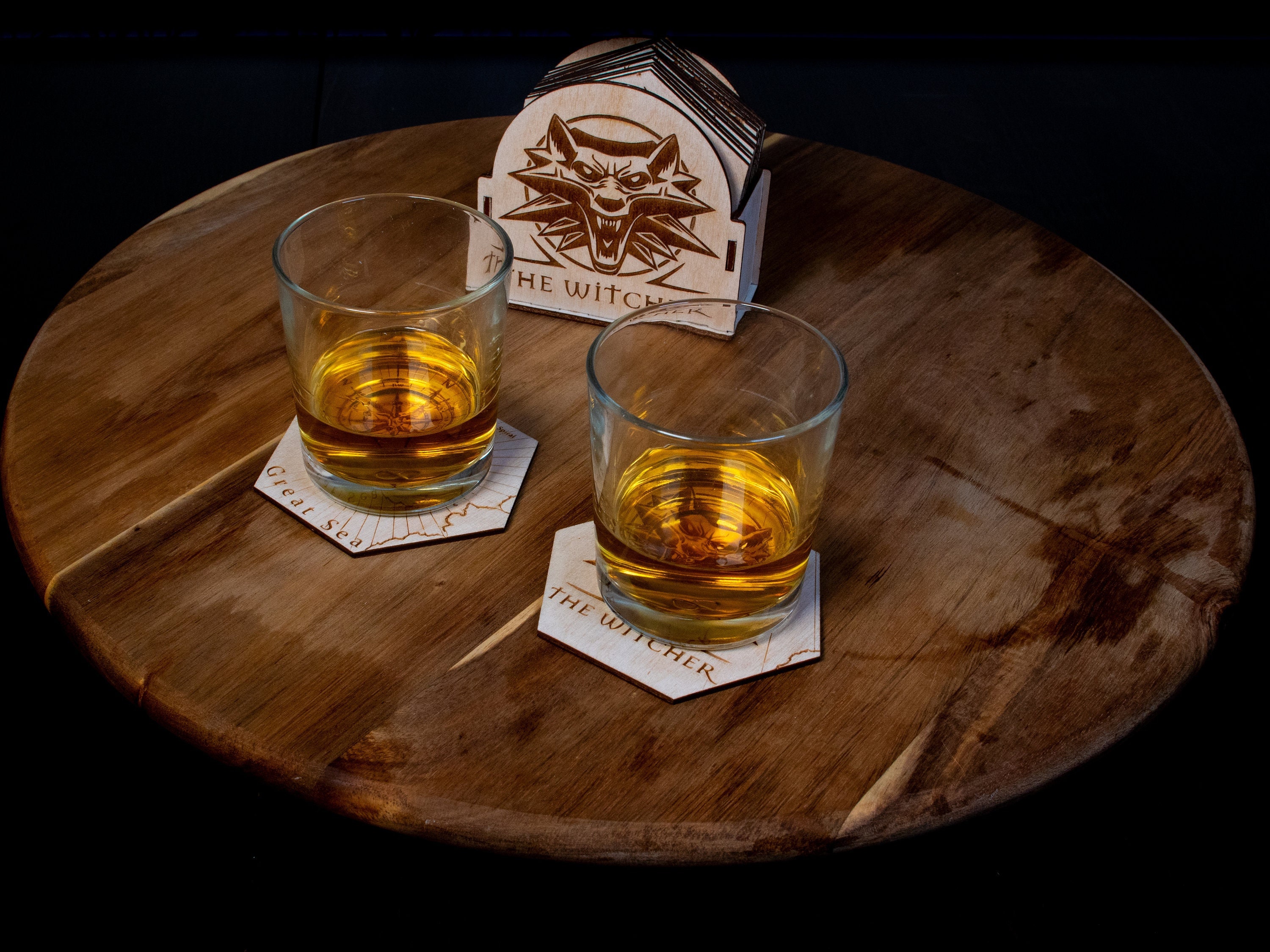 The Witcher Map Coasters Set, Puzzle of Witcher Map of the Continent ...