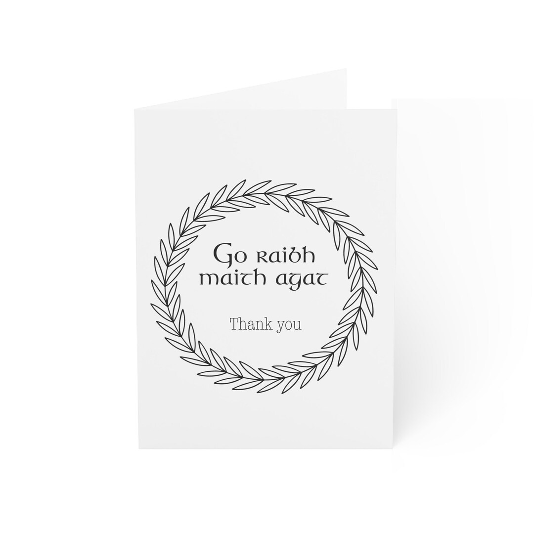 Celtic Intentions Greeting Cards - Go Raibh Maith Agat - Thank You ...