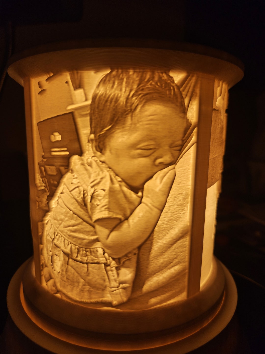 Personalized Spinning Lamp - Etsy