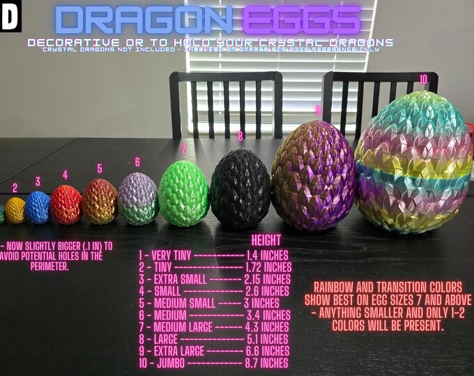 UPDATED - Dragon Scale Eggs **MULTIPLE SIZES** 1 Inch to 9~ Inches - Etsy