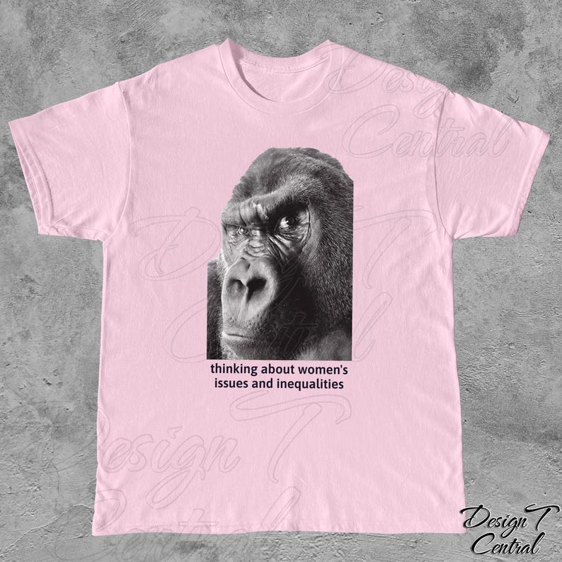 Feminist Gorilla Meme T-shirt: Respect Women Tee - Etsy