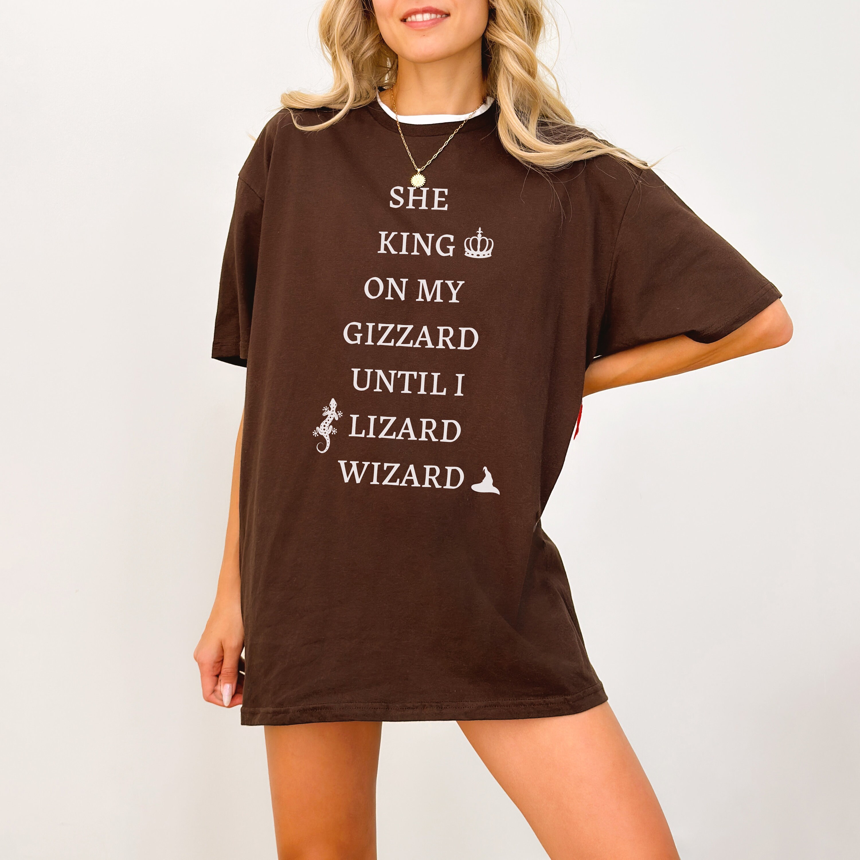 She King on My Gizzard Unhinged Shirt, Weirdcore Shirt, Oddly Specific ...